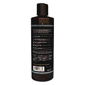 Barrel and Oak - Cleansing Charcoal Shampoo, Clarifying Shampoo, Hair Care for Men, Deep Cleans & Purifies, Hydrates & Soothes Dry Scalp, Essential Oil-Based Scent, Vegan (Mint & Eucalyptus, 16 oz)