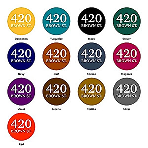 Round House Number and Street Name Personalized Solid Steel Decorative Address Marker House Accent Sign