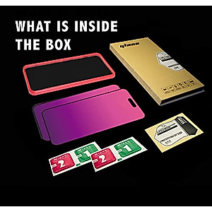 2 Pack Gradient Tempered Glass for iPhone 14 Plus / 13 Pro Max Privacy Screen Protector for iPhone 14Plus / 13 ProMax 6.7inch Anti Spy Anti Blue Light Eye Protection HD Ultra Clear Anti-Scratch