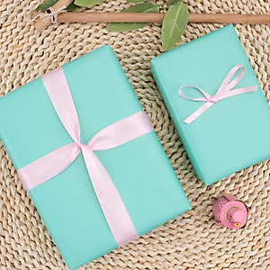 RUSPEPA Mint Wrapping Paper Solid Color for Wedding, Birthday, Shower, Congrats, and Holiday - 30 inches x 32.8 feet