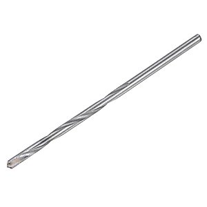 uxcell 4mm Cutting Dia Cemented Carbide Twist Extra Long Drill Bit with Round Straight Shank for Hardened Steel Stainless Steel, 100mm Length