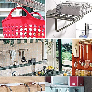 20 Pack 3.5" Hooks S Shaped Hanging Hooks Stainless Steel Metal Hangers Hanging Hooks Kitchen,Closet,Bathroom,Work Shop,Garden,Outdoor etc.