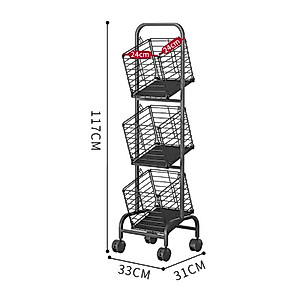 BHVXW Kitchen Shelf Vegetable Rack Multilayer Detachable Organize Snack Basket