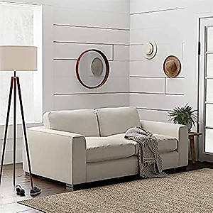 JFGJL Extra-Deep Down-Filled Loveseat Sofa Couch, 75.6" W, Cream