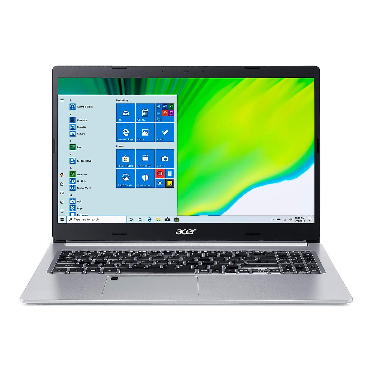 Acer Aspire 5 A515-46-R14K Slim Laptop | 15.6" Full HD IPS | AMD Ryzen 3 3350U Quad-Core Mobile Processor | 4GB DDR4 | 128GB NVMe SSD | WiFi 6 | Backlit KB | Amazon Alexa | Windows 10 Home (S mode)