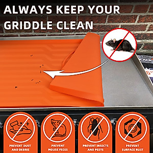 Silicone Griddle Mat for Blackstone 36 Inch Griddle - Griddle Cover Accessories for Blackstone - Keep Your Grill Clean - Protect Griddle from Small Animals, Debris, and Rust