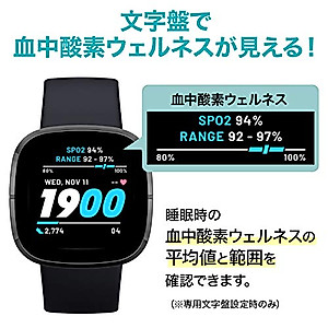 Fitbit Versa 3 Health & Fitness Smartwatch with GPS, 24/7 Heart Rate, Alexa Built-in, 6+ Days Battery, Pink/Gold, One Size (S & L Bands Included)