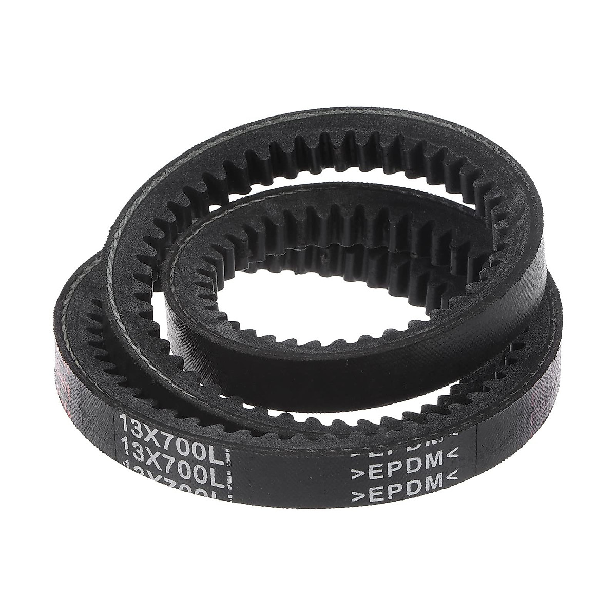 HARFINGTON 13x700 Cogged V-Belts AX Section Drive Raw Edge Belt 700mm Inner Girth 13mm Width 8mm Thickness EPDM for Power Transmission