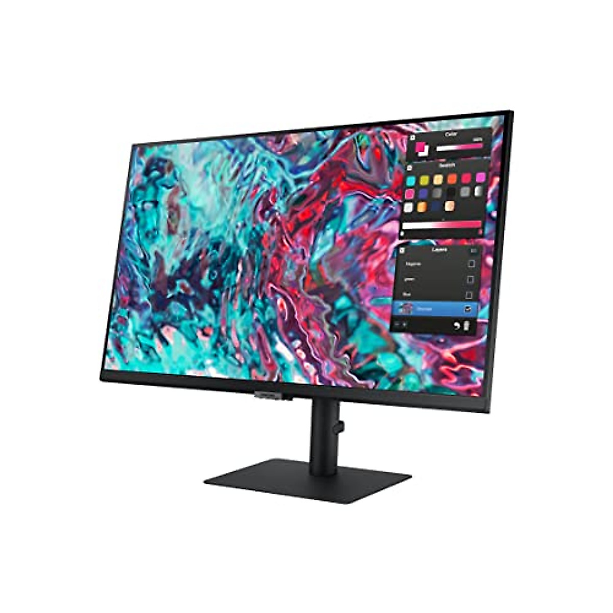 SAMSUNG 27-Inch ViewFinity S8 Series 4K UHD High Resolution Monitor, IPS Panel, 60Hz, Thunderbolt 4, HDR 10+, Built-In Speakers, Height Adjustable Stand, S27B804TGN, 2022, Black