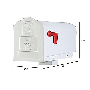 Gibraltar Post Mounted Mailbox Color: White