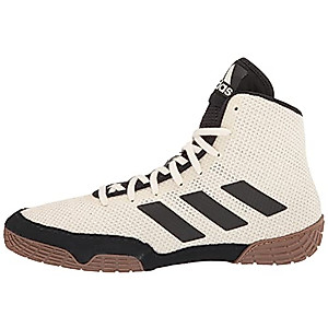 adidas Men's Tech Fall 2.0 Wrestling Shoe, Chalk White/Black/Gum, 9.5