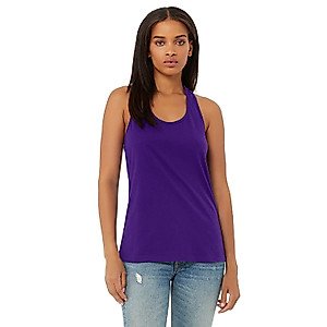 Bella + Canvas Ladies' Jersey Racerback Tank M Team Purple