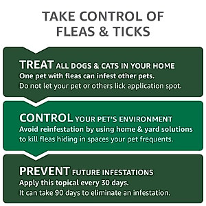 Amazon Basics Flea, Tick & Mosquito Topical Treatment for Small Dogs (4-10 pounds), 6 Count (Previously Solimo)