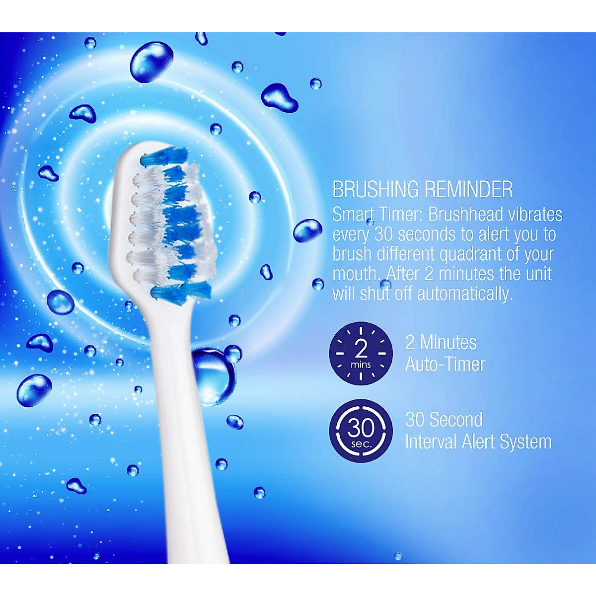 Pursonic S520 Rechargeable Sonic Toothbrush- Includes 20 accessories: 12 Brush Heads & More, Black