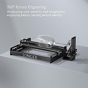 LONGER Laser Engraving machine's Rotary Roller Lifting Frame can be Used More Effectively with The Rotary Drums of Most Laser Engraving Machines.