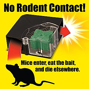 d-CON Disposable Corner Fit Mouse Poison Bait Station, 3 Bait Stations