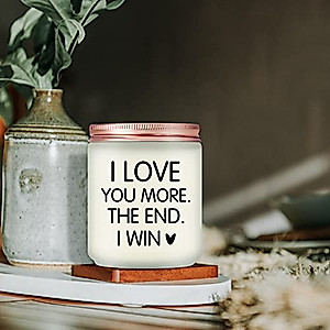 Volufia Birthday Gifts for Girlfriend, Boyfriend - Funny Valentines Day Gifts - Wedding Engagement Anniversary Christmas Gifts for Women Wife Husband Boyfriend Girlfriend - Lavender Scented Candle