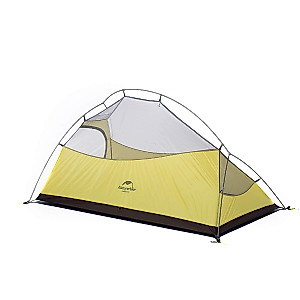 Naturehike Cloud Up Free Standing 2 Person Backpacking Tent Ultralight Nylon Double Layer Camping Tents for Two Person (2 Person, 20D Nylon Forest Green)