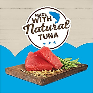 Friskies Purina Wet Cat Food Pate Ocean Favorites with Natural Tuna, Brown Rice and Peas - (24) 5.5 oz. Cans