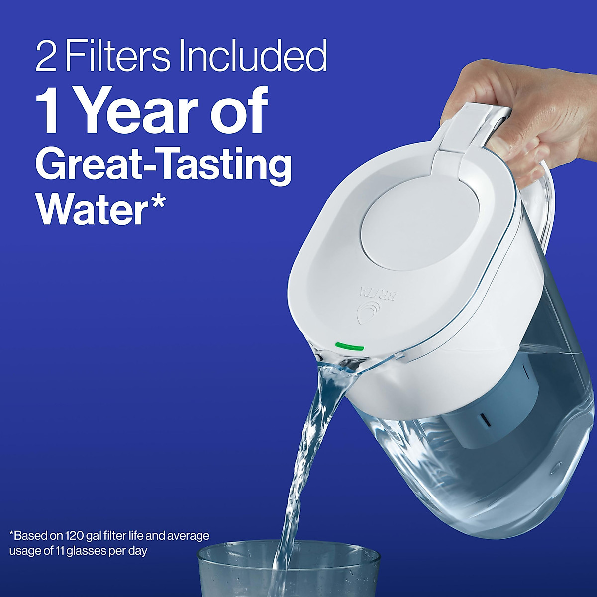 Brita Elite Water Filter Replacements for Pitchers and Dispensers, Reduces 99% of Lead from Tap Water, Lasts 6 Months, 2 Count