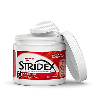 Stridex Strength Medicated Pads, Maximum, 55 Count pack,2 pack