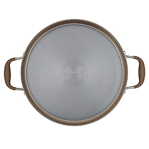 Anolon Advanced Umber Dutch Oven with Steamer Insert and Lid, 3 Piece, Light Brown