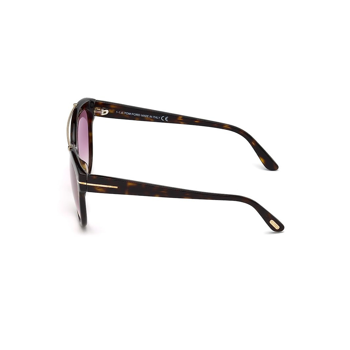 Tom Ford TF518 Livia 52Z Womens Dark Havana/Gold 58 mm Sunglasses - dark havana/gold