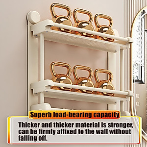 Towel Shelf，Bathroom Towel Rack with Shelf SUS304 Stainless Steel Wall Mount with Upgrade Suction Cup for Bedroom Bathroom Kitchen(White,15.75x5.91x9.45in)