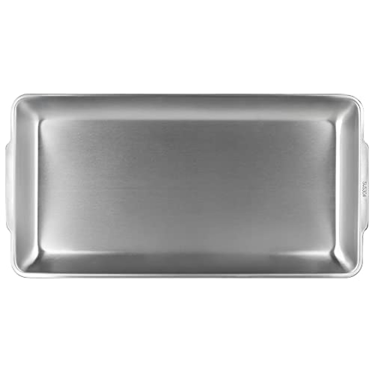 Sanbege 3 Pcs 304 Stainless Steel Serving Platters, 12.6" Rectangle Dinner Plates, Brushed Nickel Organizer Tray for Camping, BBQ, Party, Buffet, Appetizer Serving or Decorations Organization