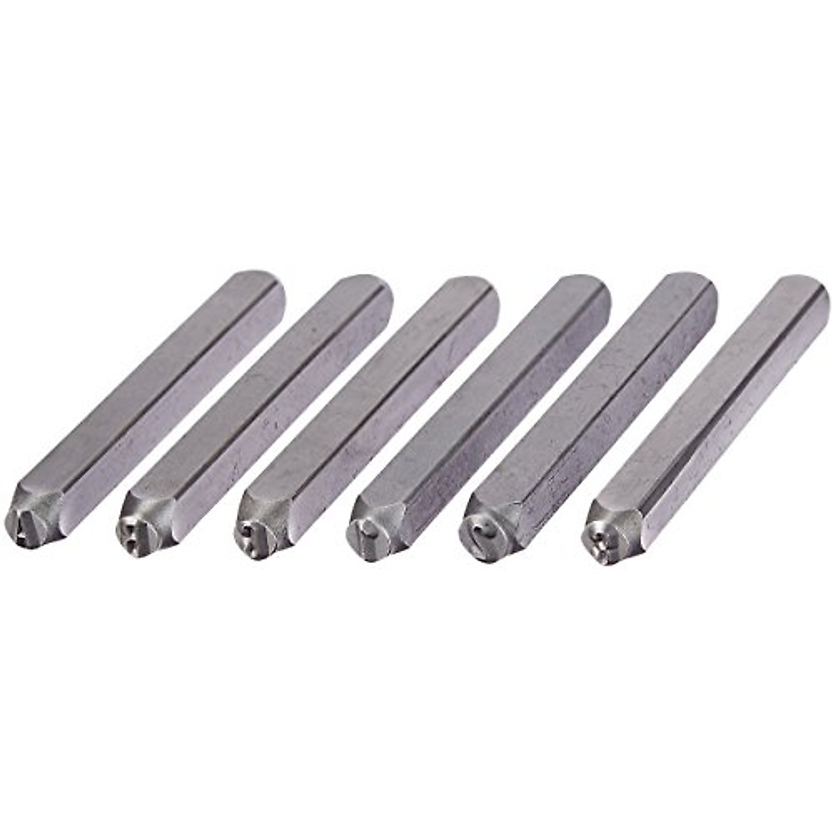 Amazon Basics Metal Alphabet and Number 36-pc Stamp Kit with Wood Case, 5/32 Inch