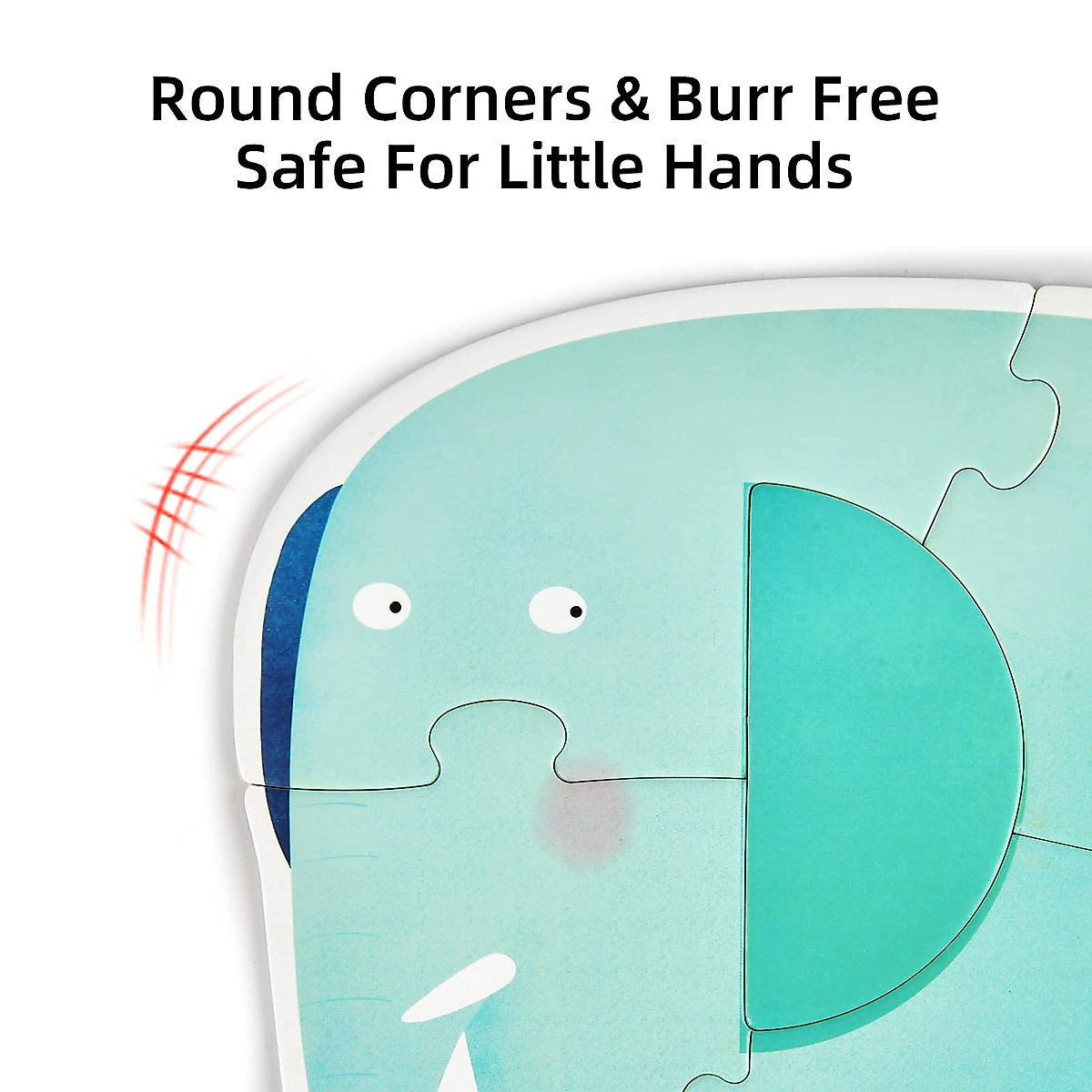 MIDEER 7 Pack Toddler Puzzles for Kids Ages 2-4, Jumbo Kids Puzzles Ages 3-5, Floor Puzzle for Beginner, Large Piece Animal Shaped Jigsaw Puzzles for Toddlers, Preschool Educational Toys for Babies