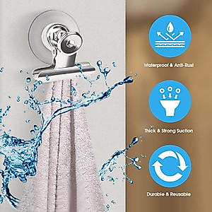 AccEncyc Suction Cup Clips for Windows 24Pcs Suction Clips Clear Suction Cup Clamp Holder Suction Cups with Clips for Home and Office