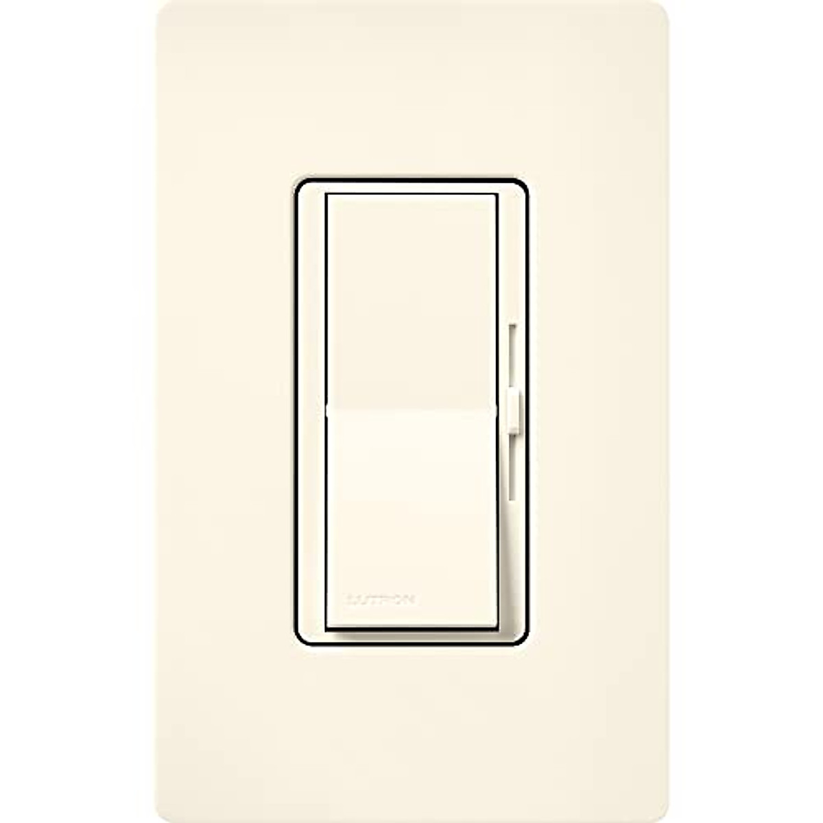 Lutron Diva LED+ Dimmer Switch for Dimmable LED and Incandescent Bulbs with 1-Gang Wallplate, 150W/Single-Pole or 3-Way, Biscuit