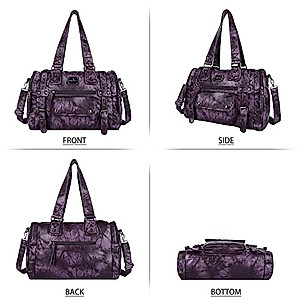 Angelkiss Soft Leather Purses for Women Purses and Handbags Hobo Bags Satchel Shoulder Bags Ladies Tote Crossbody Travel Bag