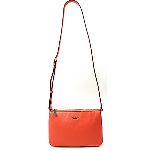 Kate Spade New York Leila Triple Gusset Crossbody (Coral Buds)
