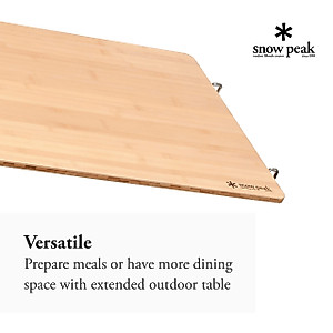 Snow Peak Iron Grill Bamboo Table, Long