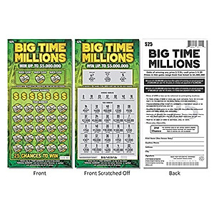Larkmo Prank Gag Fake Lottery Tickets - 8 Total Tickets, 4 of Each Winning Ticket Design, These Scratch Off Cards Look Super Real Like A Real Scratcher Joke Lotto Ticket, Win 10,000 or $50,000