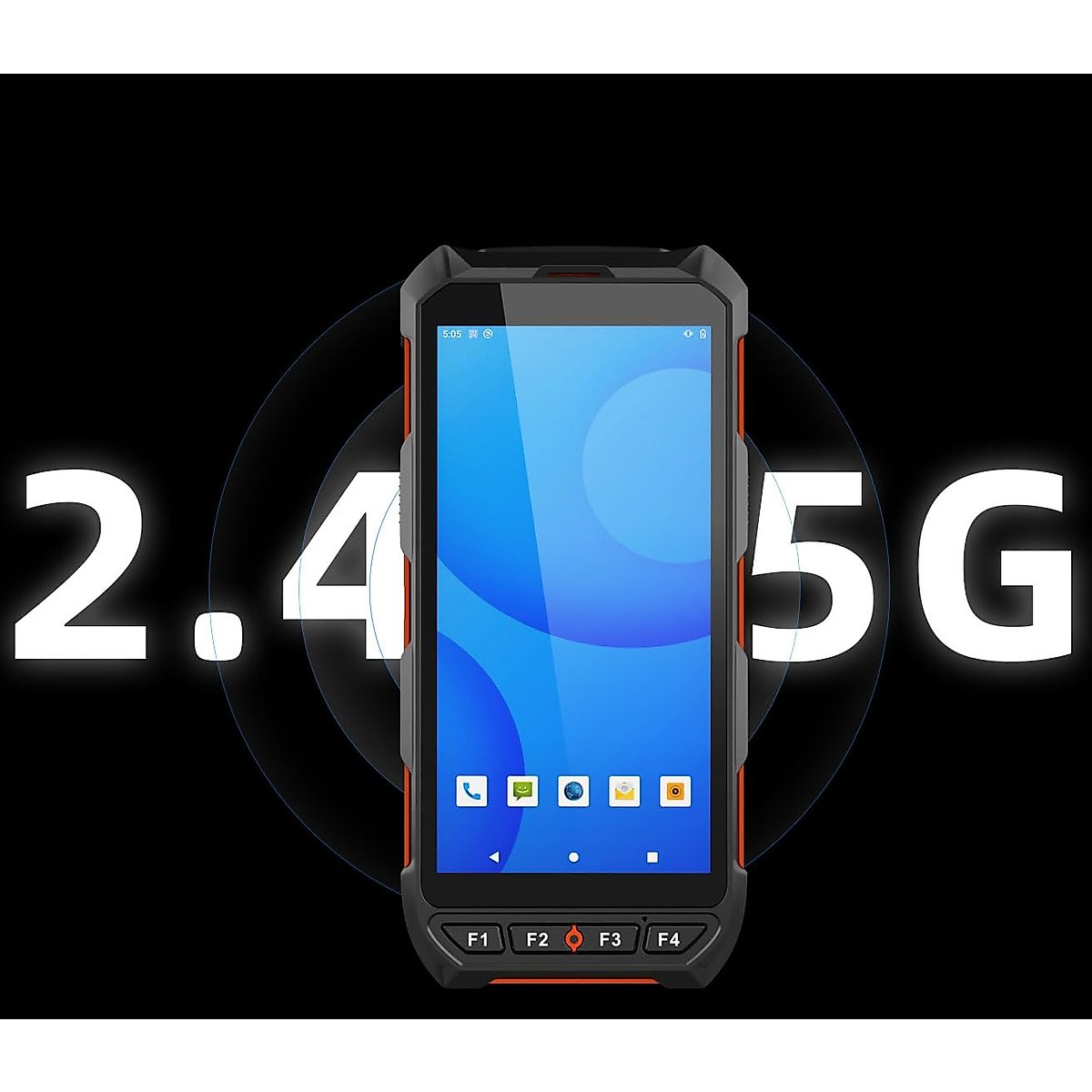 Android 13 Barcode Scanner Handheld Mobile Computer, 5.5-inch Touchscreen PDA Scanner with Integrated Honywell 1D & 2D Bar Code Scan Engine, WiFi & 4G LTE, for Warehouse & Logistics