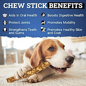 Chew Safe Premium Rolls Dog Chew Treats | Beef | 2-Pack | Two 10" Rolls Per Pack | Rawhide Alternative | Long Lasting, High Protein, Highly Digestible for Small Dogs, for Healthy Teeth