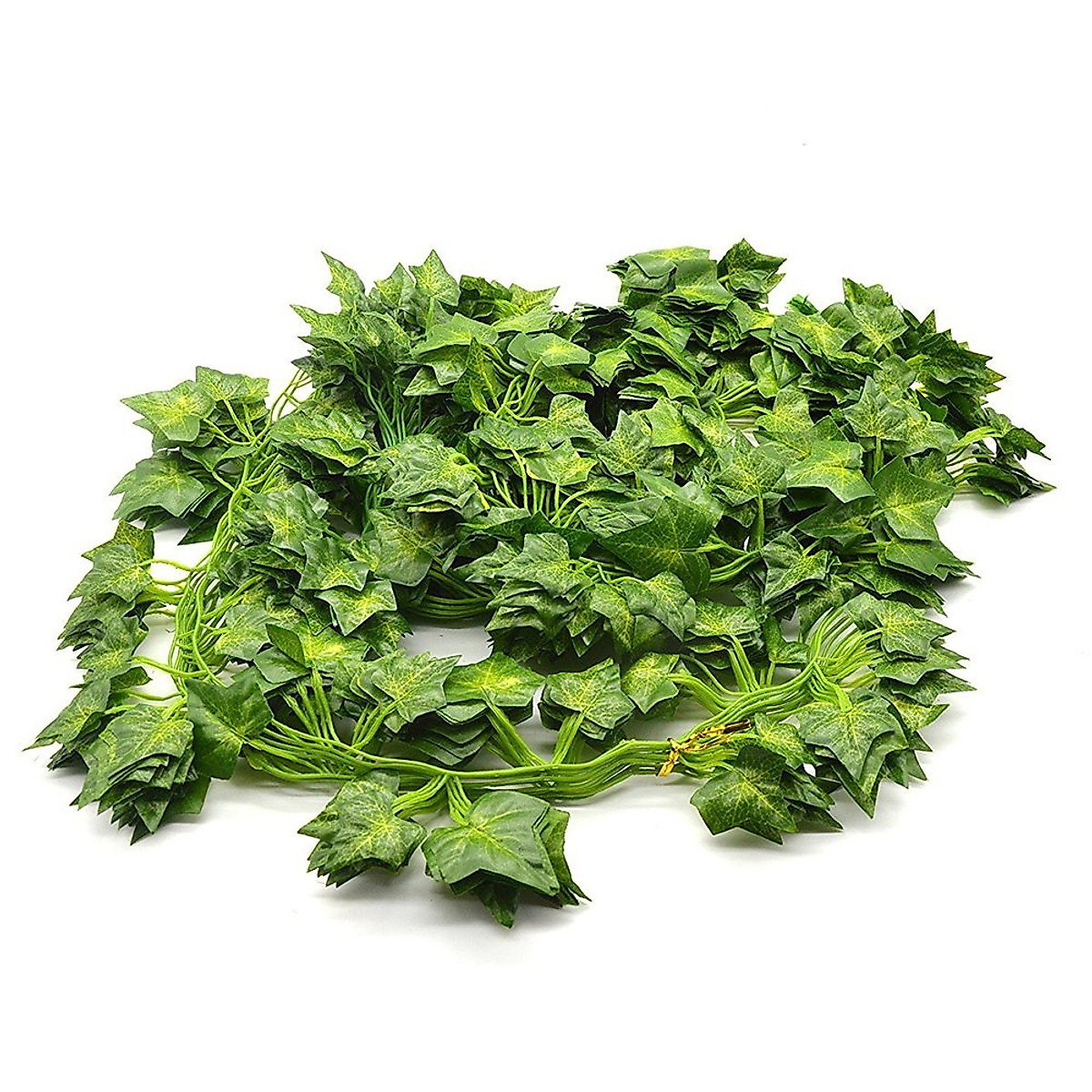 Gooteff 84 Ft Fake Plants Artificial Ivy Leaf Greenery Garland Plants Fake Hanging Vine Garland Fake Leaves for Party Garden Office Christmas Wedding Wall Home Decor（12 Pack）