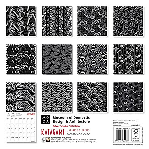 MoDA Japanese Stencils: Katagami Wall Calendar 2022 (Art Calendar)