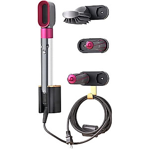 Wall Mount Holder for Dyson Airwrap Styler Hair Curling Iron Barrels and Brushes, Metal Organizer Storage Rack, Curling Iron and Accessories Organizer Rack, Suitable for Home Bedroom Bathroom