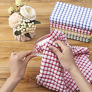 Oeleky Dish Towels for Kitchen 15x26 Inches, Pack of 8 Cotton Kitchen Towels for Drying Dishes, Absorbent Bar Mop Towels (Multi, 15x26 inches)