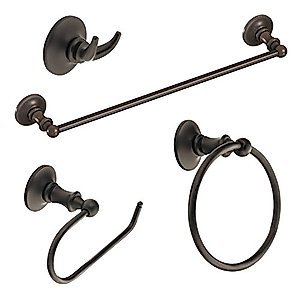 Moenl #Moen KA-DAN-4-ORB Moen Danbury 4-Piece Acessory Kit, Oil Rubbed Bronze,