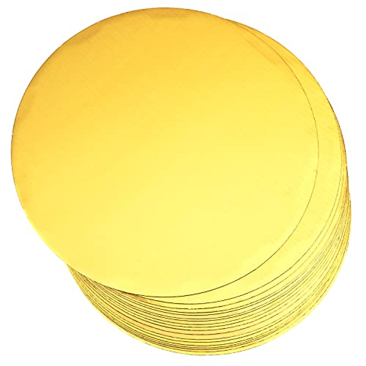 8 Inch Gold Cake Boards Round 40-Packs Circles Rounds Base Food-Grade Cardboard Cake Plate(Thinner But Stronger) qiqee