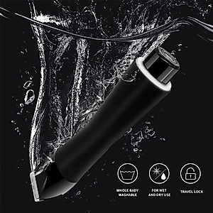 lifefav Electric Body Hair Trimmer, Personal Groomer for Men - Dual-Sided Body Hair Trimmer with LED Light Indicator, Waterproof Men's Groin Hair Shaving Kit, Wet/Dry Hair Remover