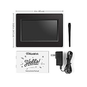Aluratek 7 Inch LCD Digital Photo Frame with Auto Slideshow Using USB & SD/SDHC (ADPF07SF) – Black
