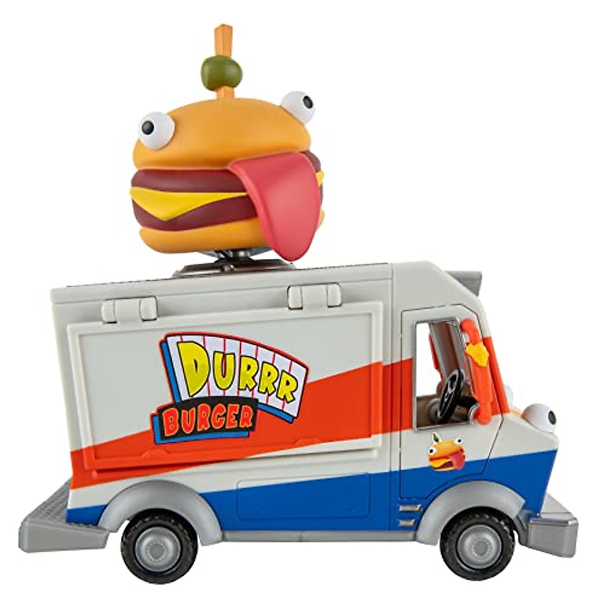 FORTNITE FNT1059 Durrr Burger Food Truck TRUCK-9-Inch Feature Vehicle with 2.5-Inch Articulated Beef Boss Figure