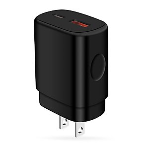 25W Super Fast Charger Type C Dual Port Samsung Fast Charging Block for Galaxy S24/Z Flip 5/A15/A14 5G/A35/A54/A13/A25/A23/S23 Ultra/Z Fold 5/S21 FE,PD 3.0 USB C Cube Box Plug Adapter for iPhone 15 14