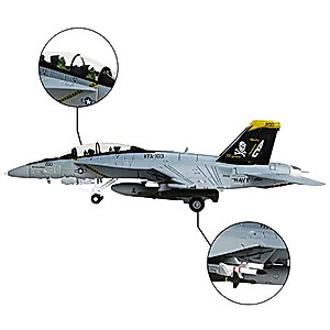 HANGHANG 1/100 Scale F/A-18 Hornet Strike Fighter Plane Metal Fighter Military Model Diecast Plane Model for Collection or Gift